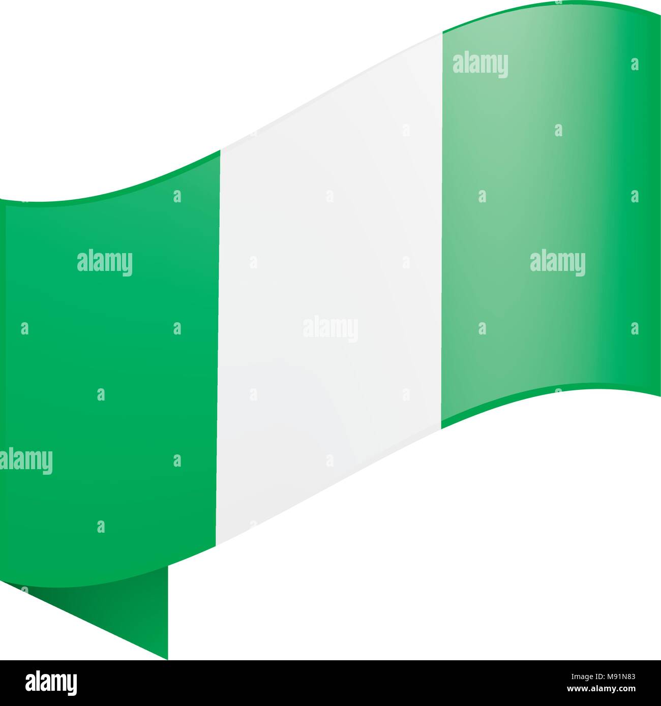 Nigeria flag, vector illustration Stock Vector Image & Art - Alamy