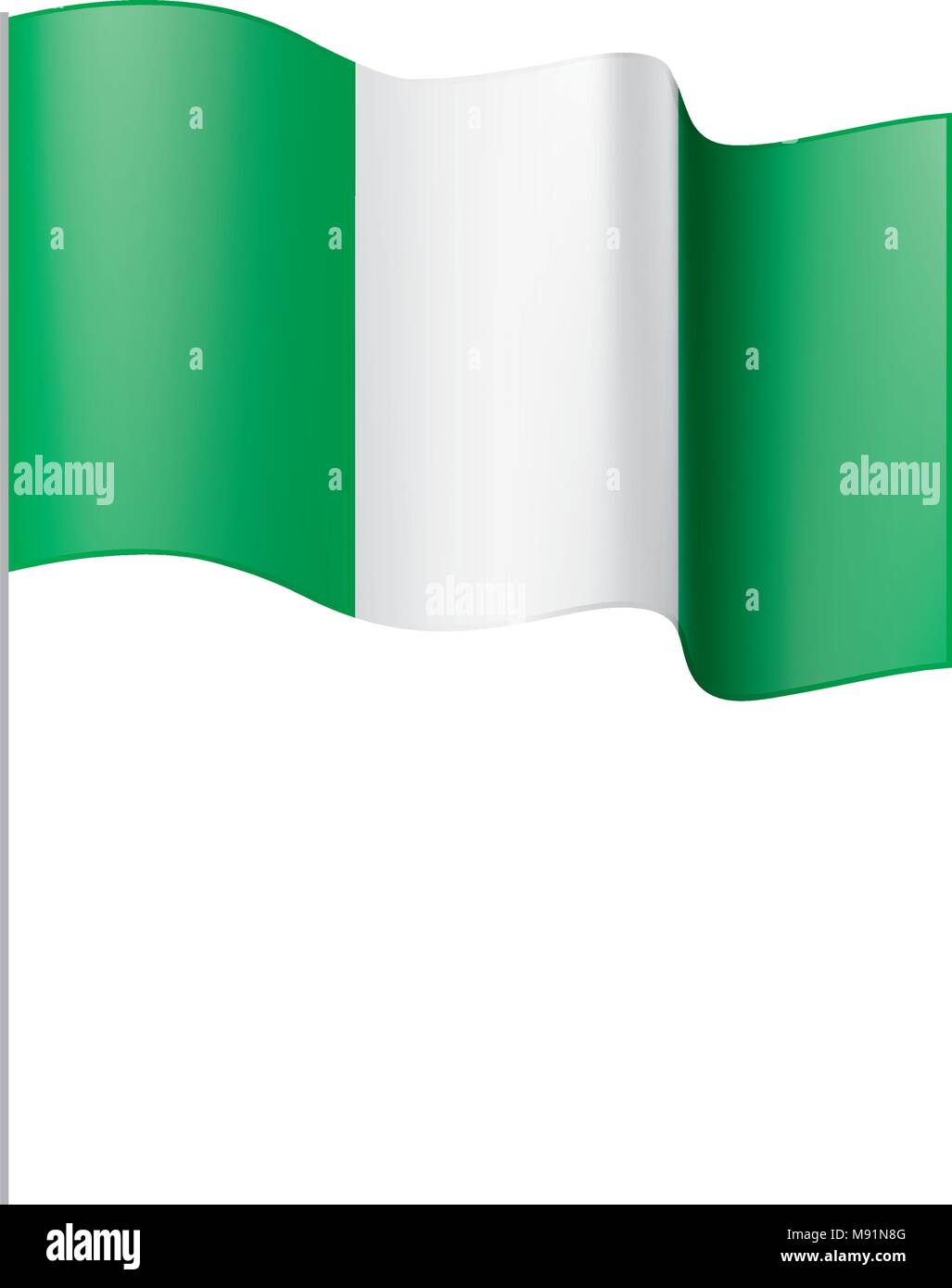 Nigeria flag, vector illustration Stock Vector Image & Art - Alamy