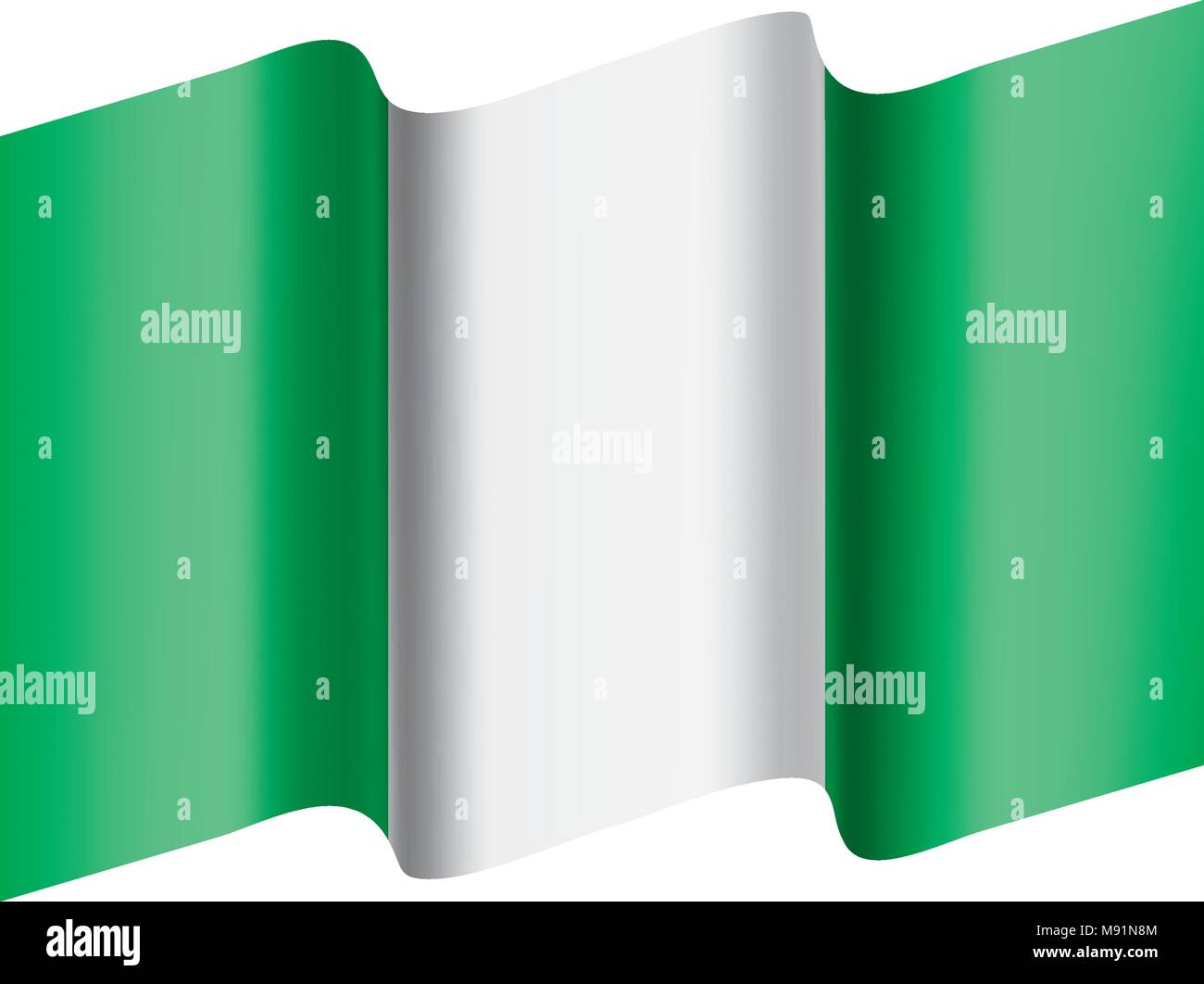 Nigeria flag, vector illustration Stock Vector Image & Art - Alamy