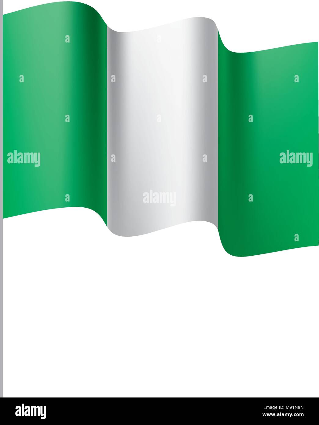 Nigeria flag, vector illustration Stock Vector Image & Art - Alamy