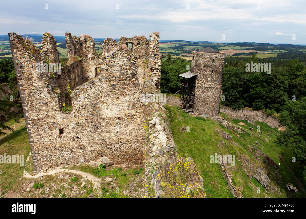 castle, Helfenburk, ruins Stock Photo - Alamy