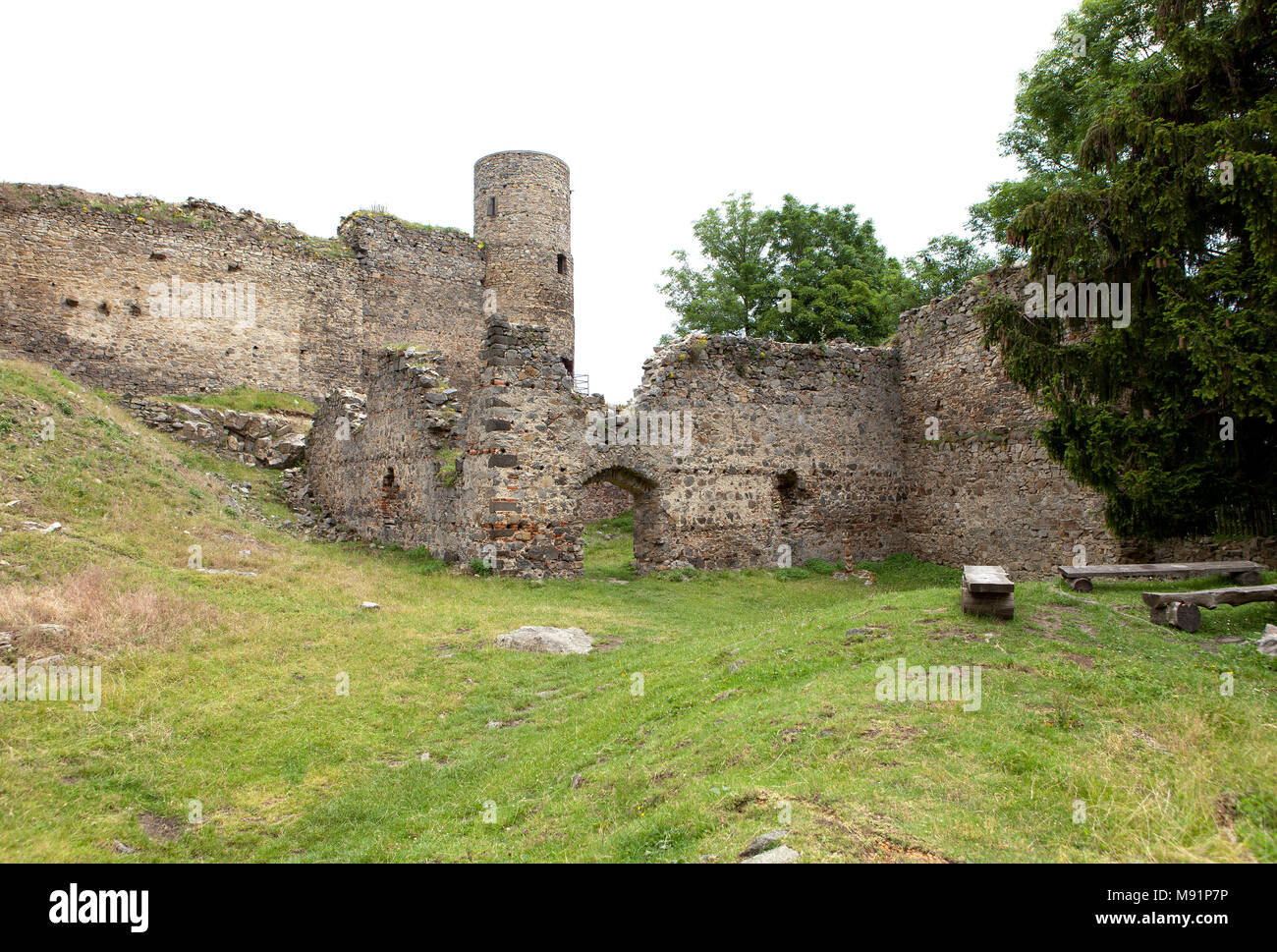castle, Helfenburk, ruins Stock Photo - Alamy