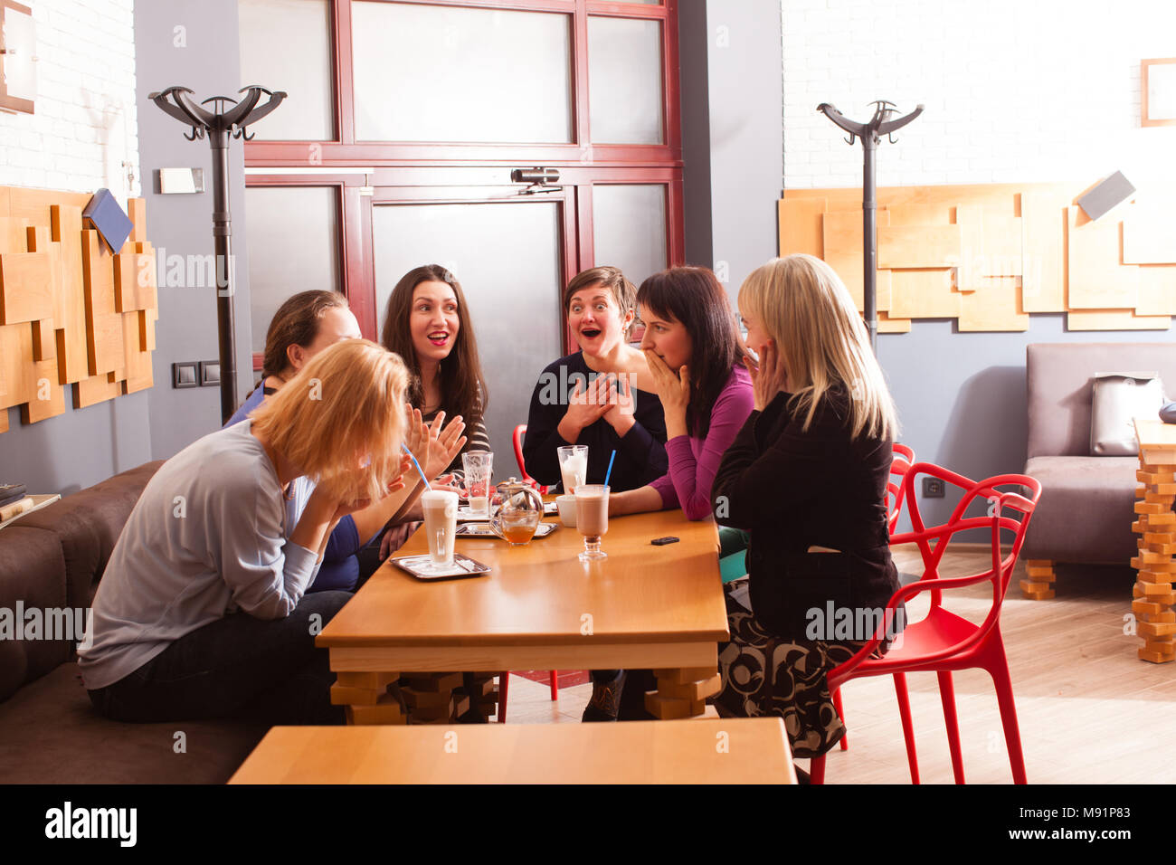 Women in cafe Stock Photo - Alamy