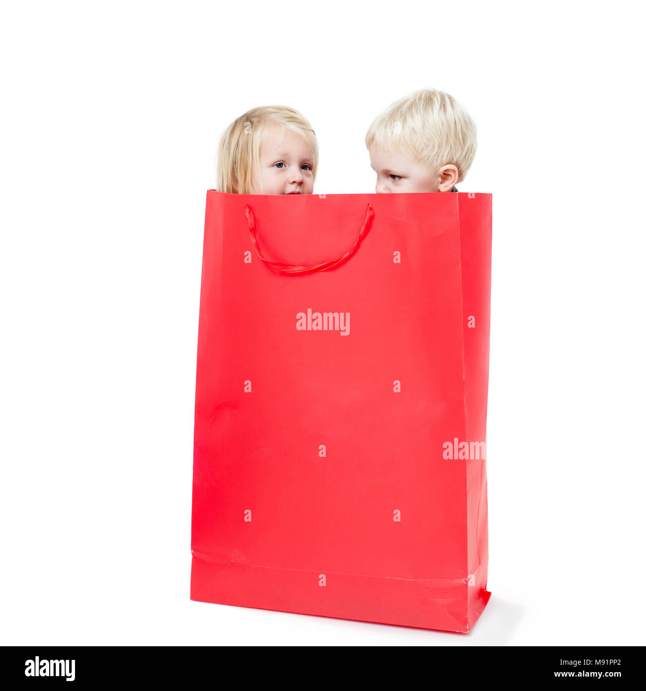 The boy inside packet Stock Photo - Alamy