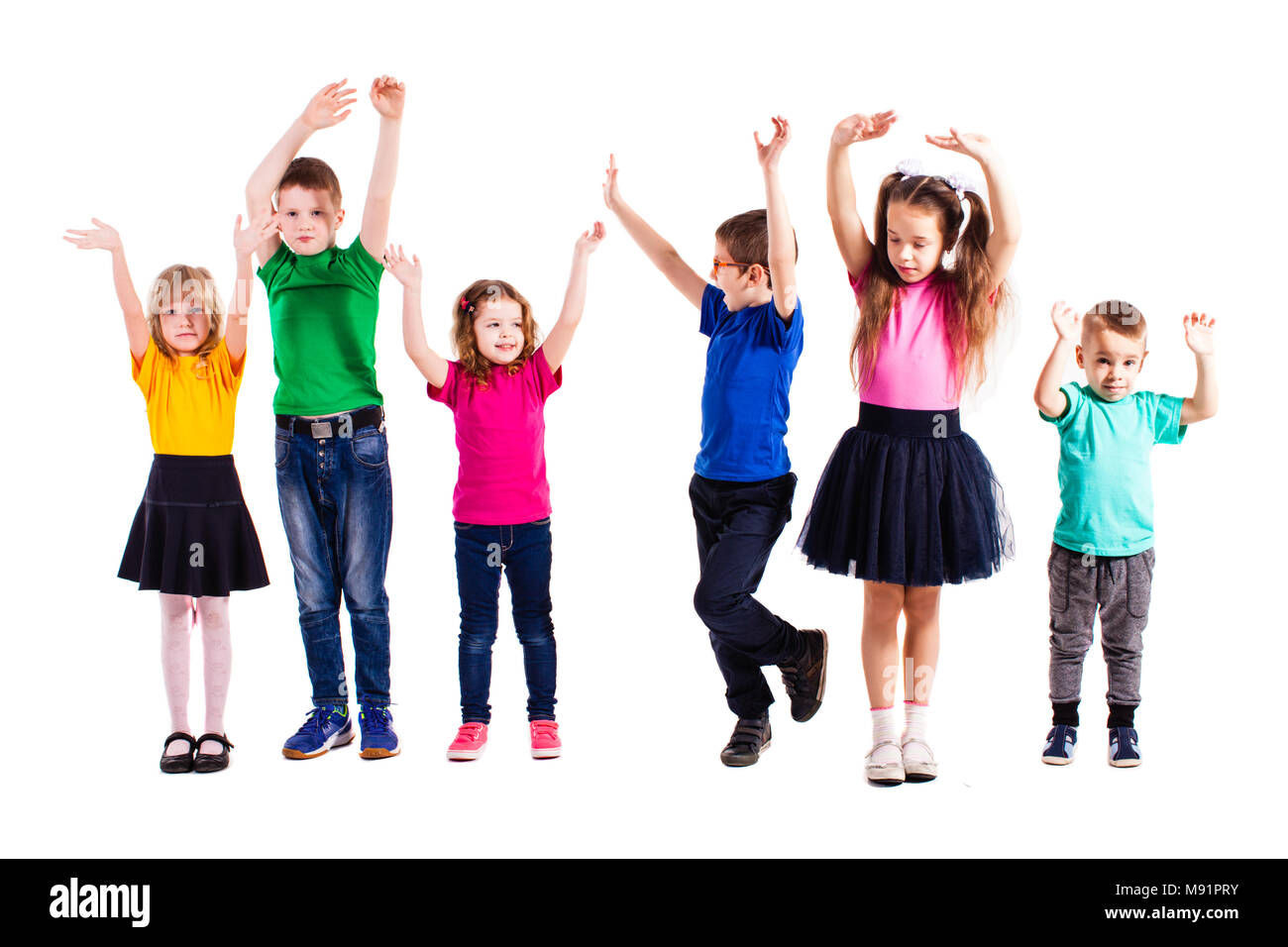 Colorfull kids isolated Stock Photo - Alamy