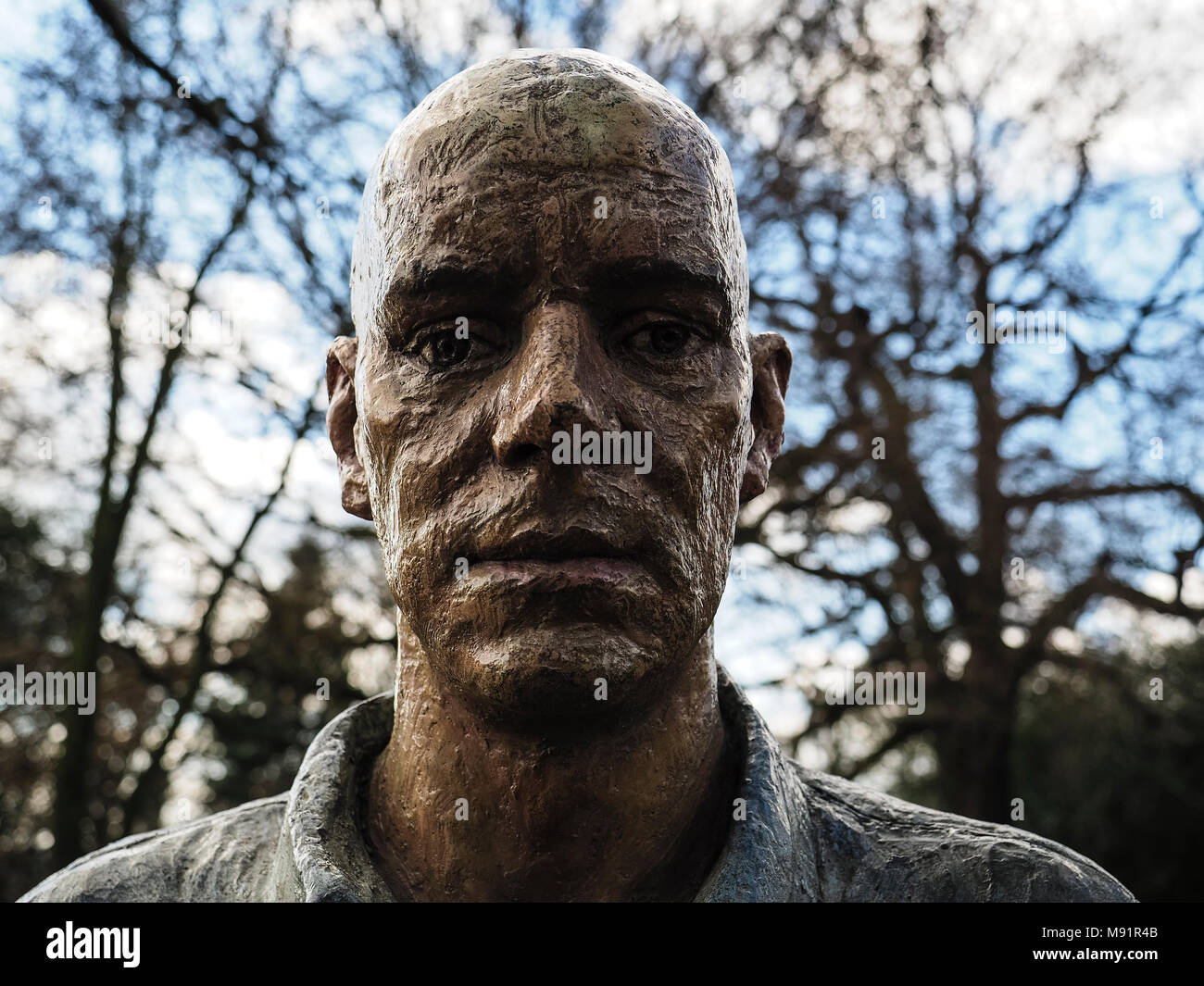 Walking Man Sculpture Stock Photo - Alamy