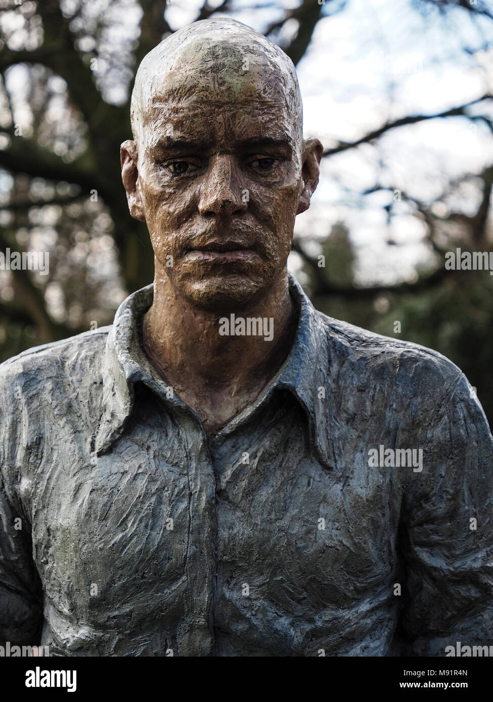 Walking Man Sculpture Stock Photo - Alamy