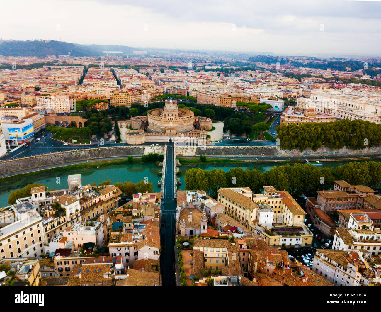 Rome castle santangelo hi-res stock photography and images - Alamy