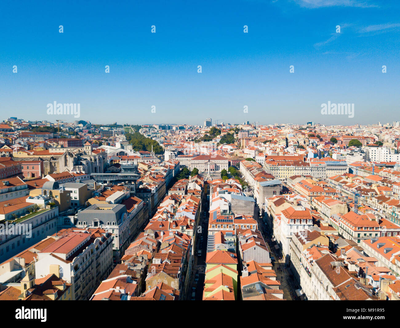 Rooftops in Lisbon, Portugal Stock Photo - Alamy