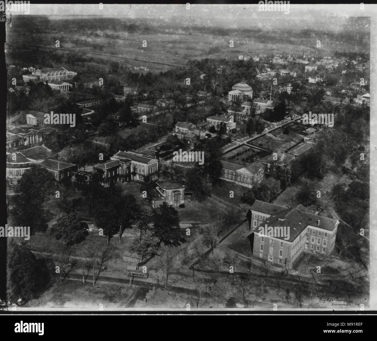 Aerial View of University of Virginia, Charlottesville Stock Photo - Alamy