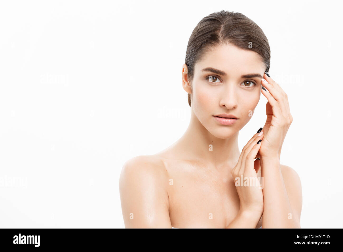 Beautiful Woman Face Portrait Beauty Skin Care Concept Beautiful Stock ...