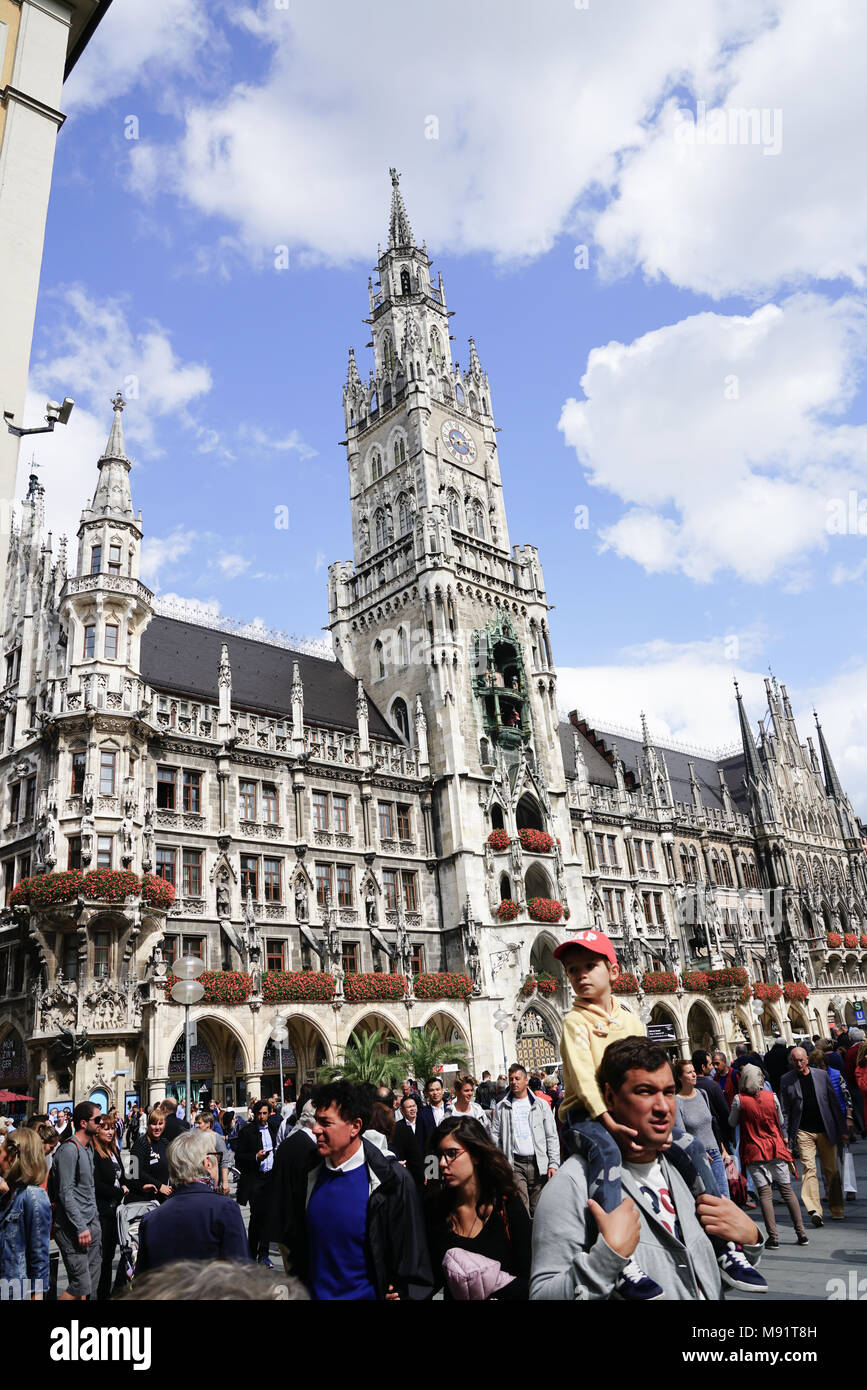 City Hall architecture, Munich Germany Stock Photo - Alamy