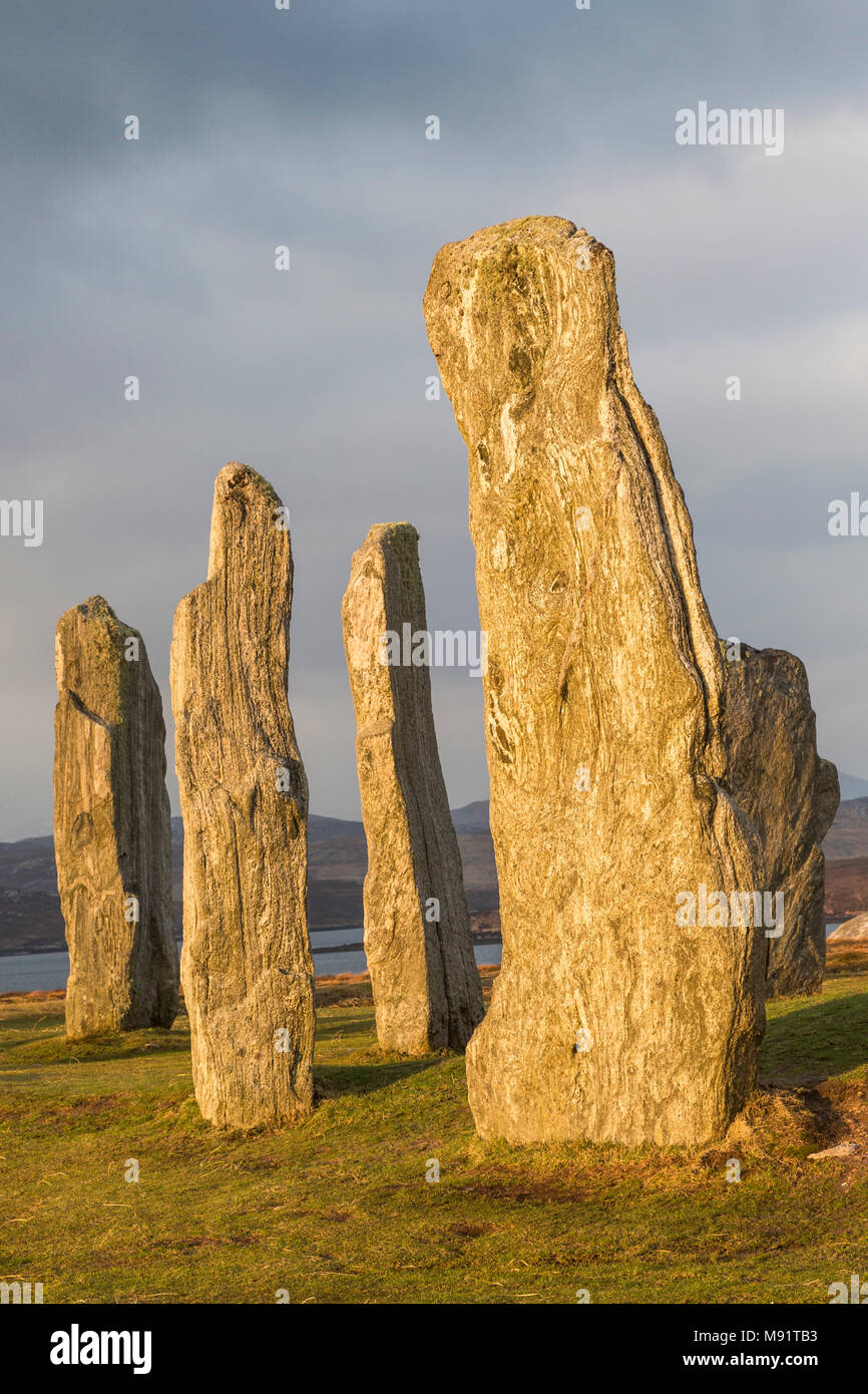 Callanish Stone Circle on the Isle of Lewis in the Outer Hebrides Stock ...