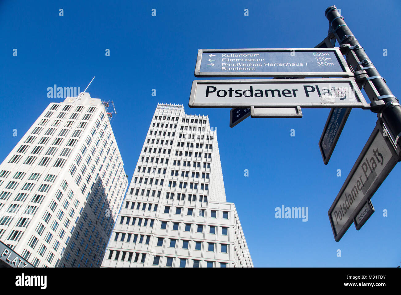 Berlin, the high-rise buildings of Potsdamer Platz Stock Photo - Alamy