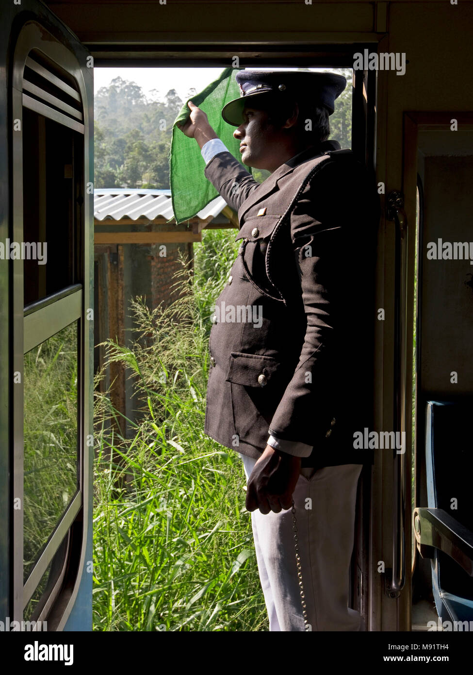 A class S12 MCG 928 diesel multiple-unit (DMU) train with the guard ...