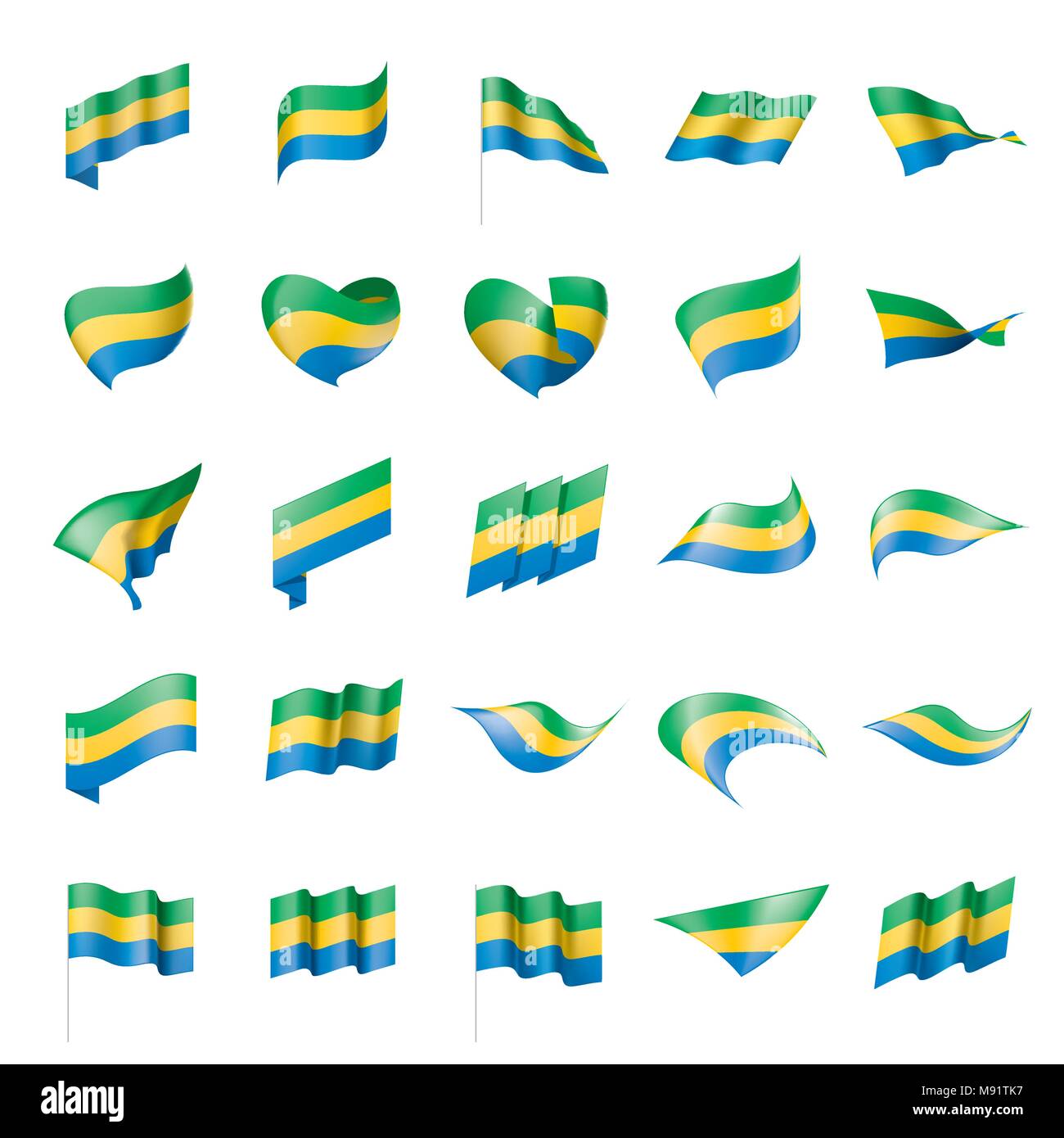 Gabon flag, vector illustration Stock Vector Image & Art - Alamy