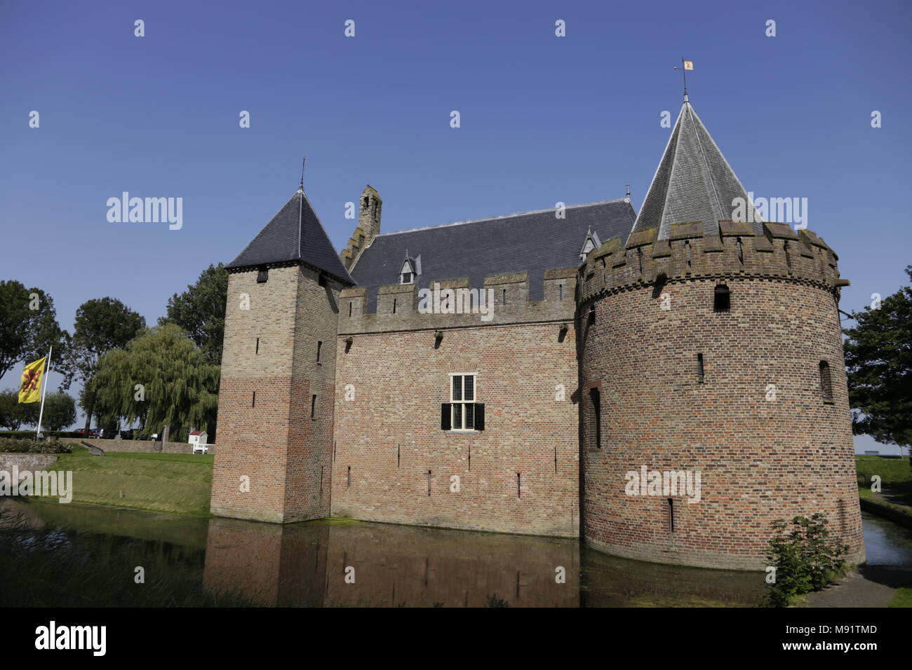 castle radboud in Medemblik the netherlands Stock Photo - Alamy