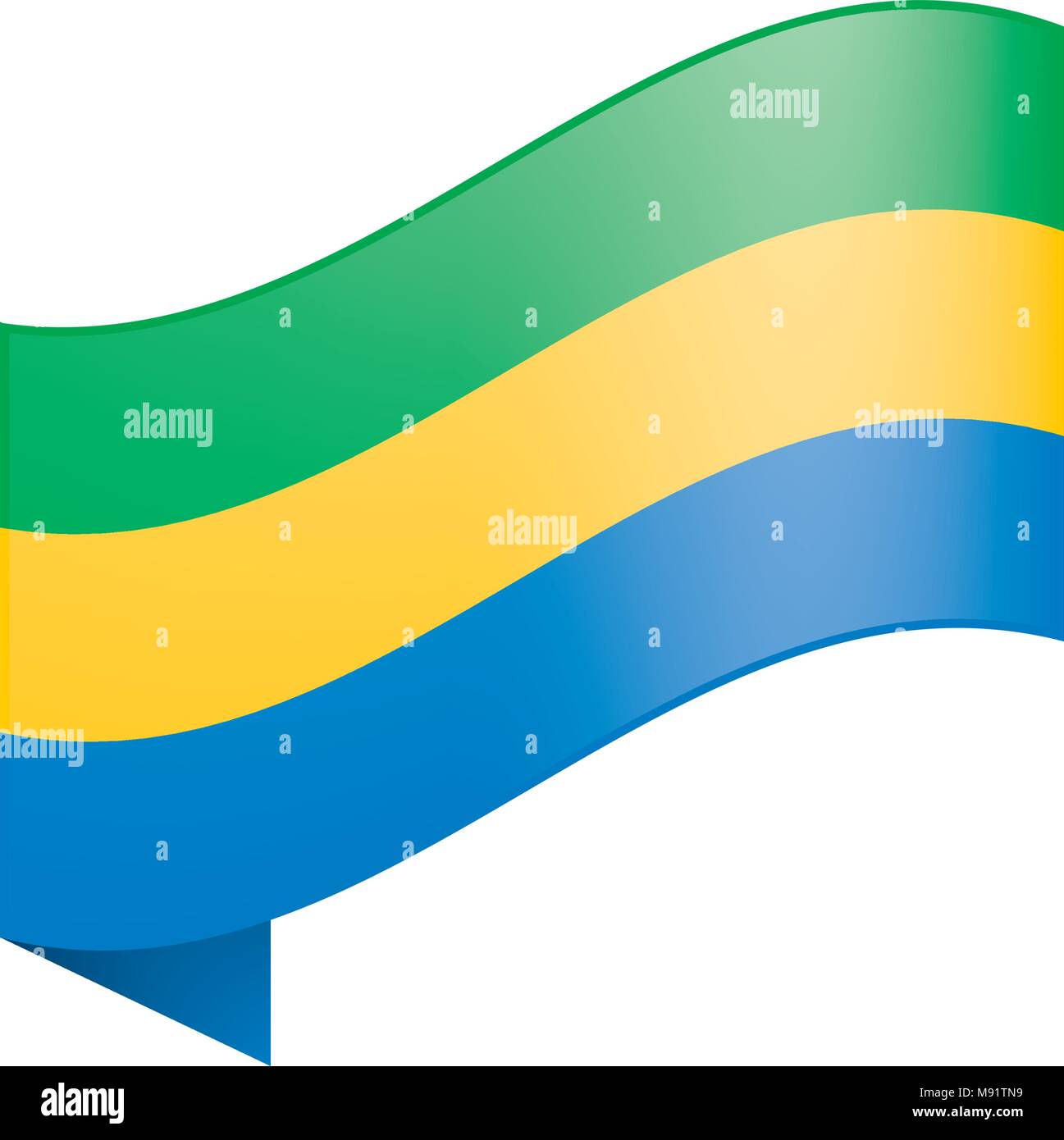 Gabon flag, vector illustration Stock Vector Image & Art - Alamy