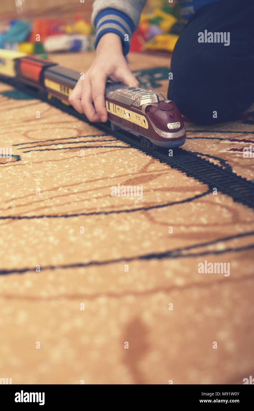 Toy train carpet hi-res stock photography and images - Alamy