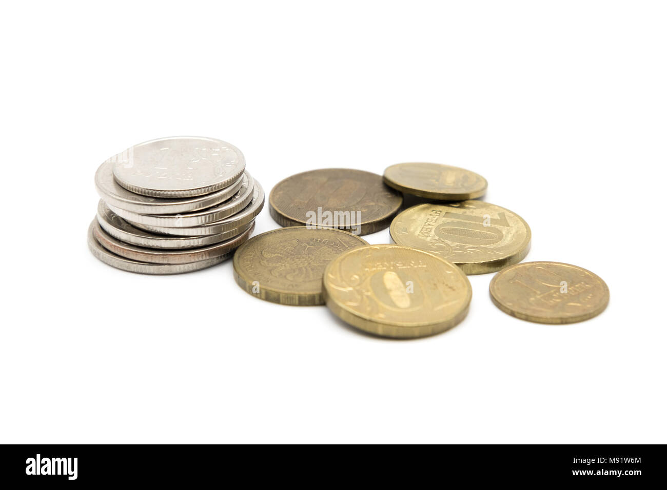 Ruble coins hi-res stock photography and images - Alamy