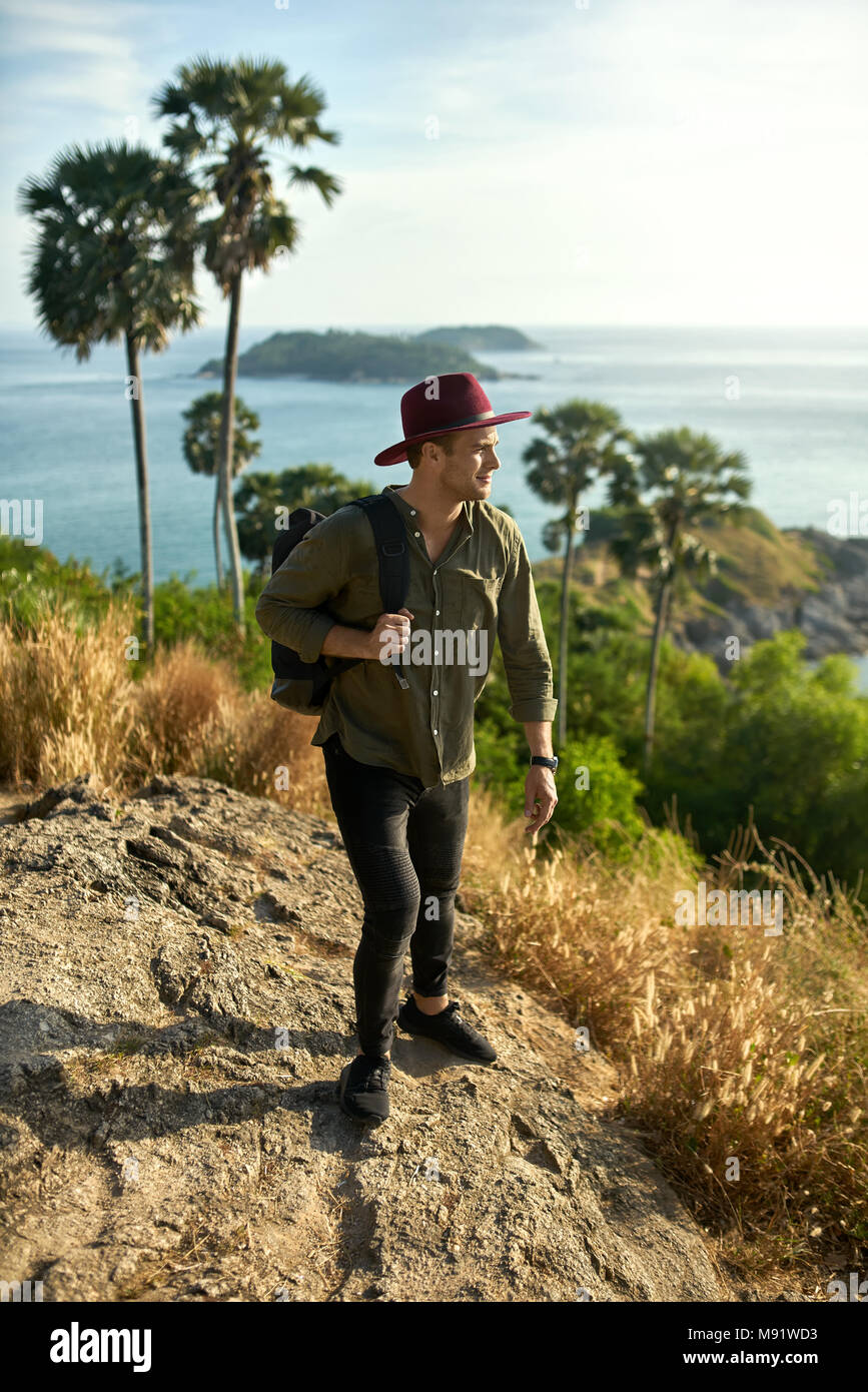 Tourist exploring new location Stock Photo - Alamy