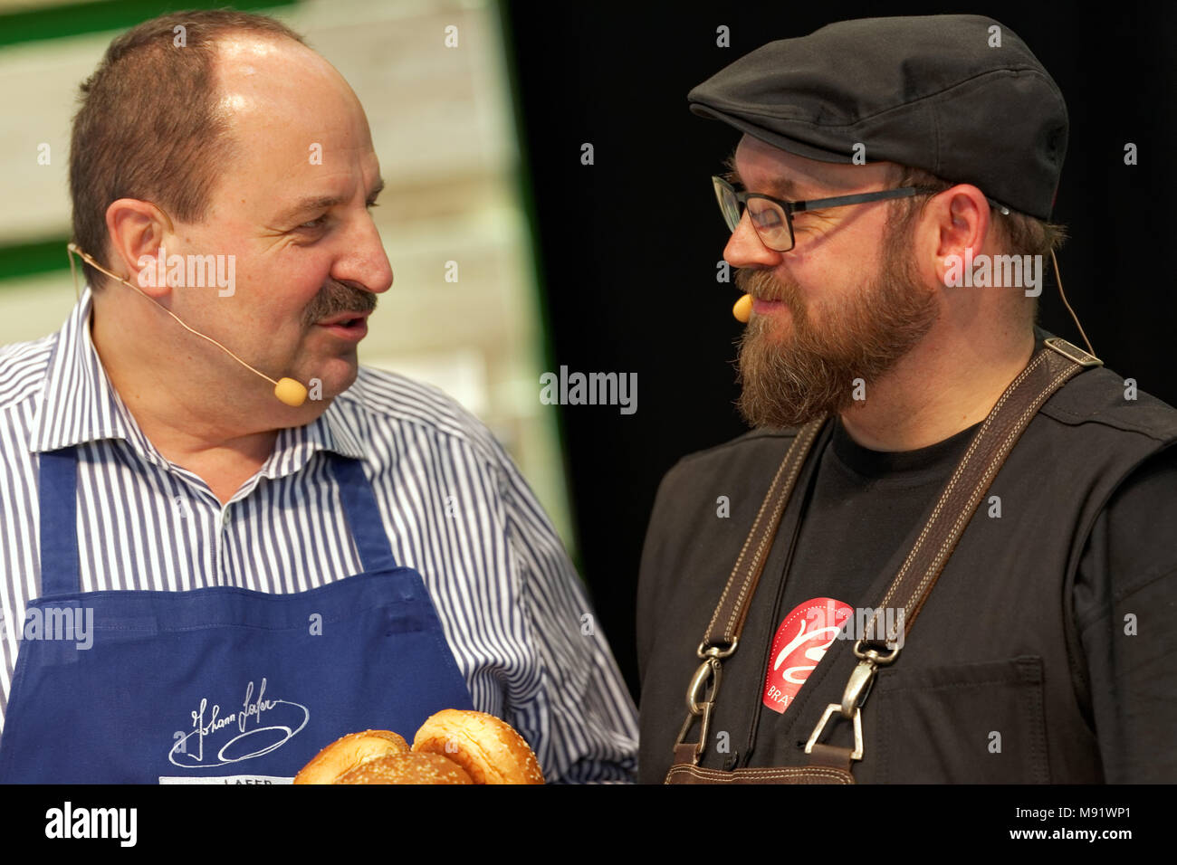 Johann Lafer and Heiko Brath at the INVENTA Barbecue session Stock ...