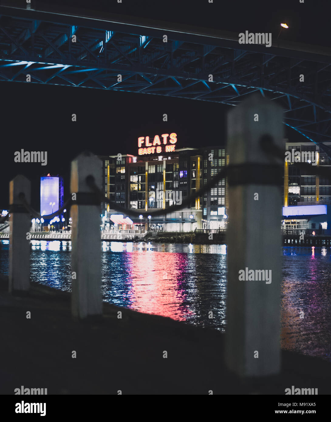 Cleveland The Flats Stock Photo - Alamy