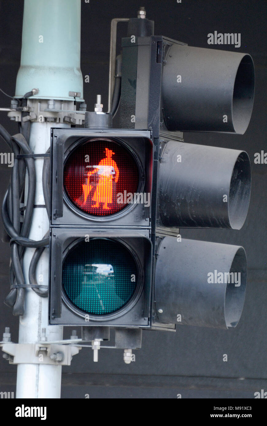 Maryborough, Queensland, Australia - December 23, 2017. Pedestrian ...