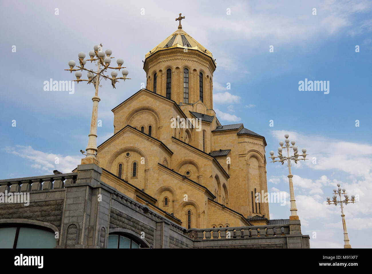 Tsminda Sameba Cathedral (Holy Trinity Cathedral), Tbilisi, Georgia ...