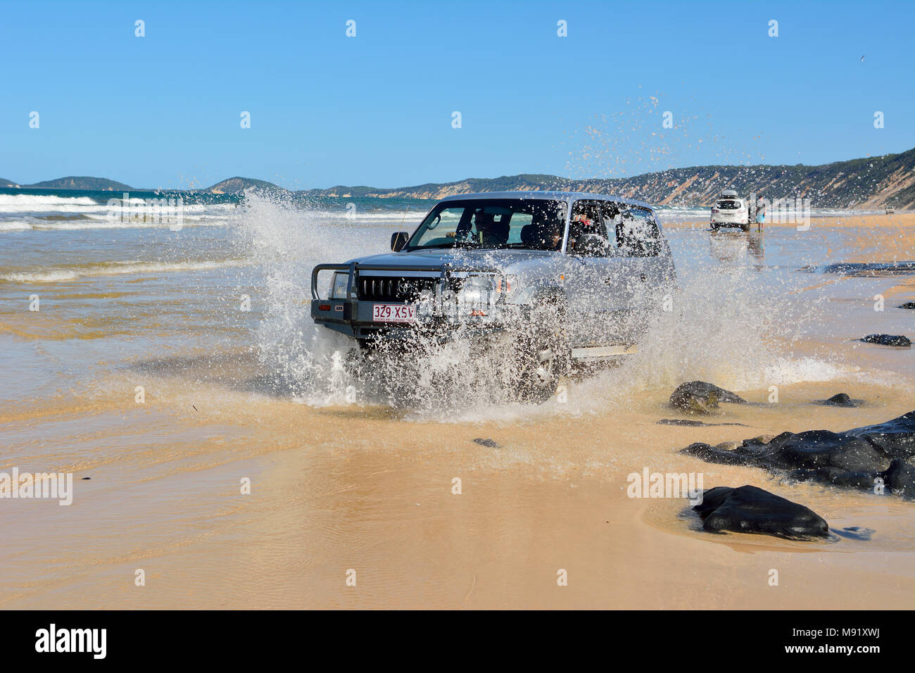 Rainbow Beach, Queensland, Australia - December 23, 2017. 4WD Toyota ...