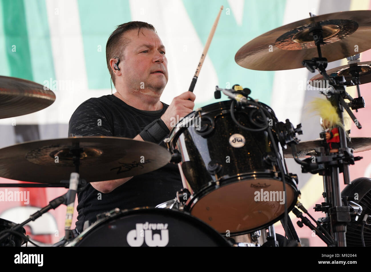 Bush drummer robin goodridge performing hi-res stock photography and ...