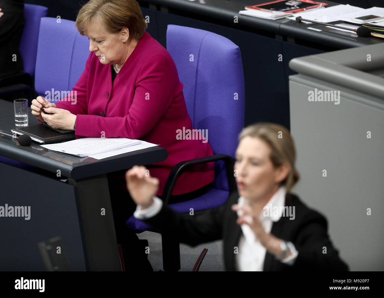 Berlin, Germany. 21st Mar, 2018. Alice Weidel, parliamentary group ...