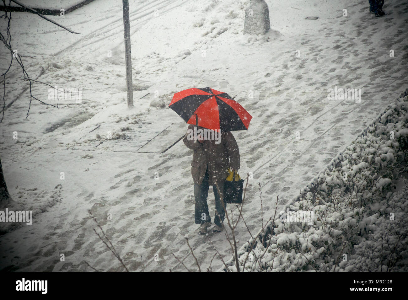 2018 spring snow storm hi-res stock photography and images - Alamy