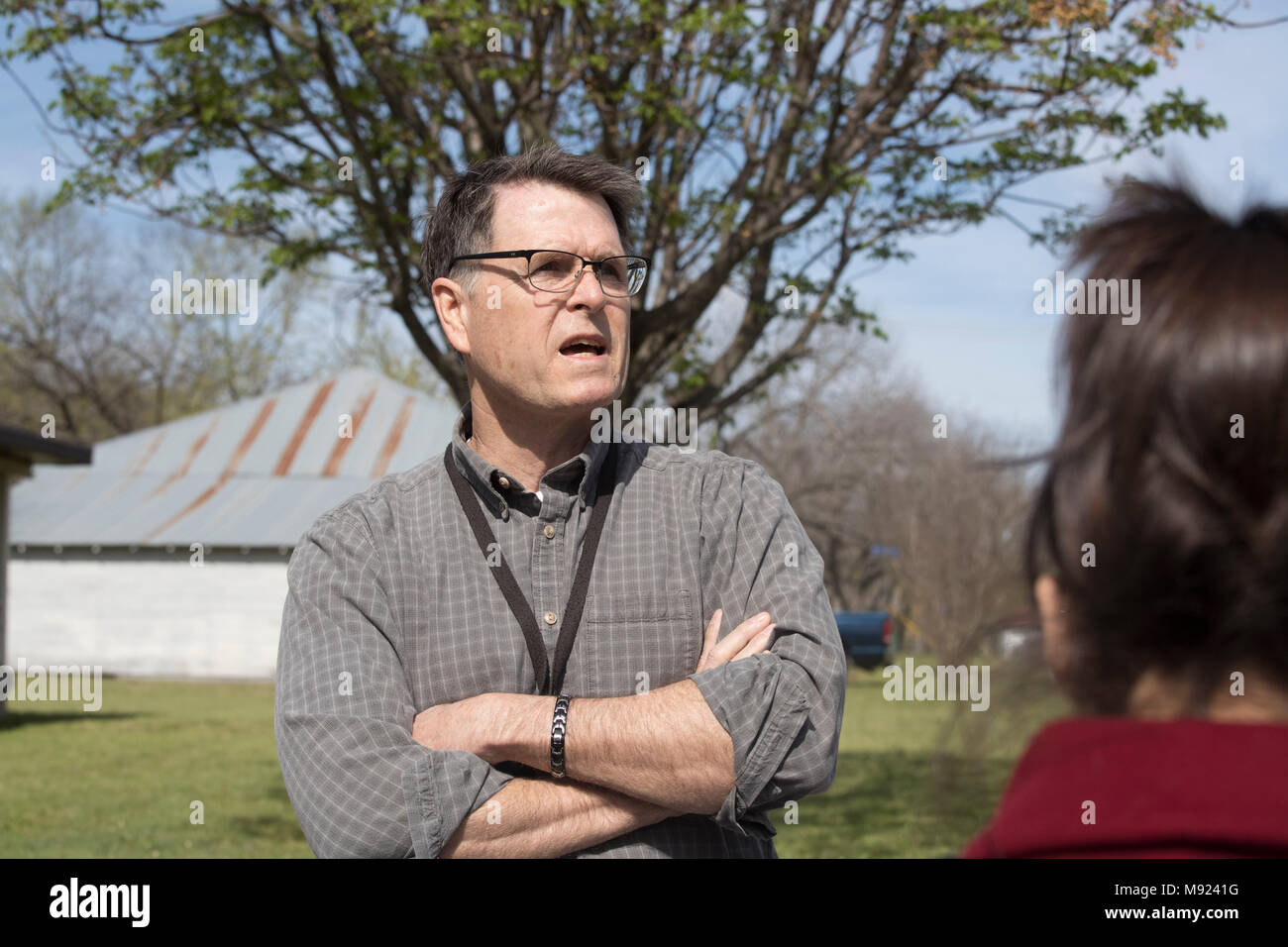Mark Roessler of Pflugerville, who lives across the street from ...