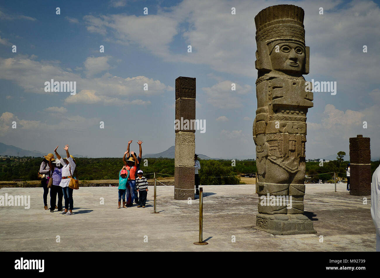 March 21, 2018 Tula de Allende, Hidalgo. In the archaeological zone of ...