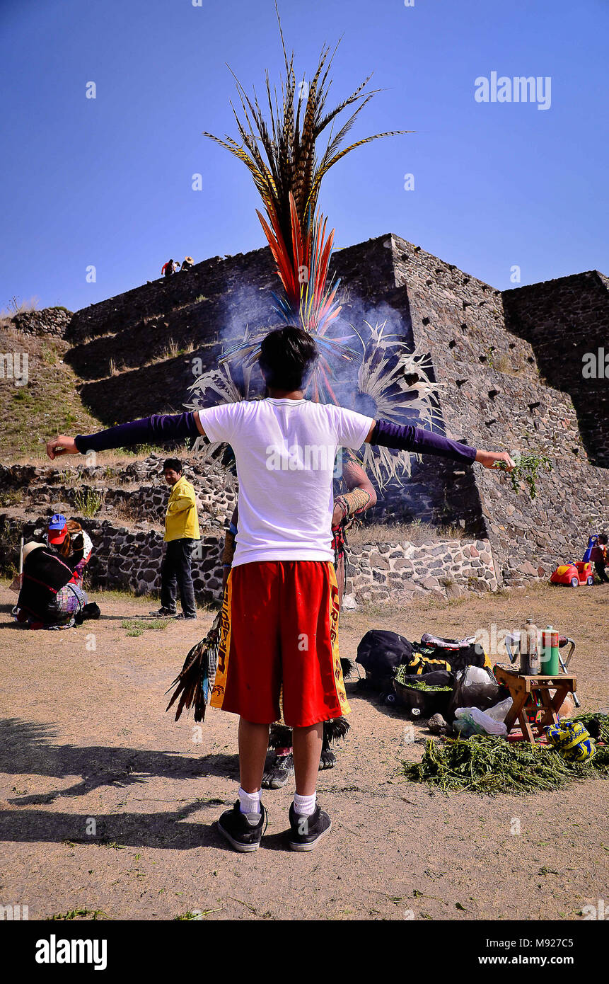 March 21, 2018 - March 21, 2018 Tula de Allende, Hidalgo. In the ...