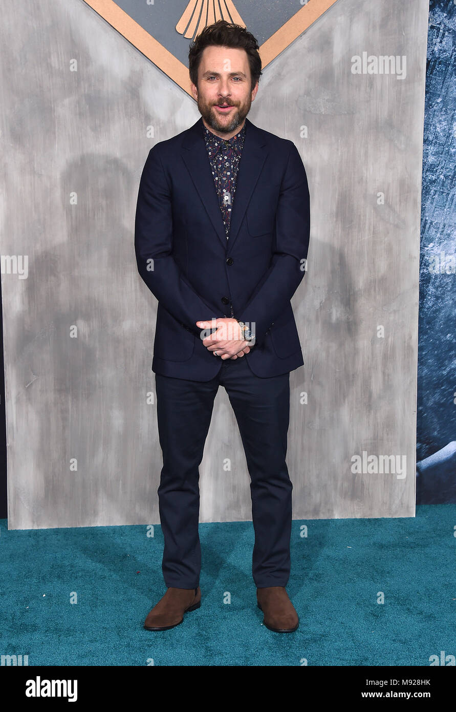 Hollywood, California, USA. 21st Mar, 2018. Charlie Day arrives for the ...