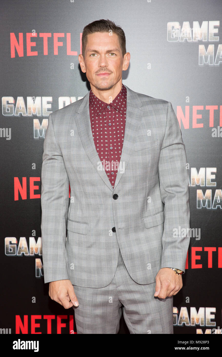 Los Angeles, Ca, USA. 21st Mar, 2018. Steve Howey at the Netflix Los ...