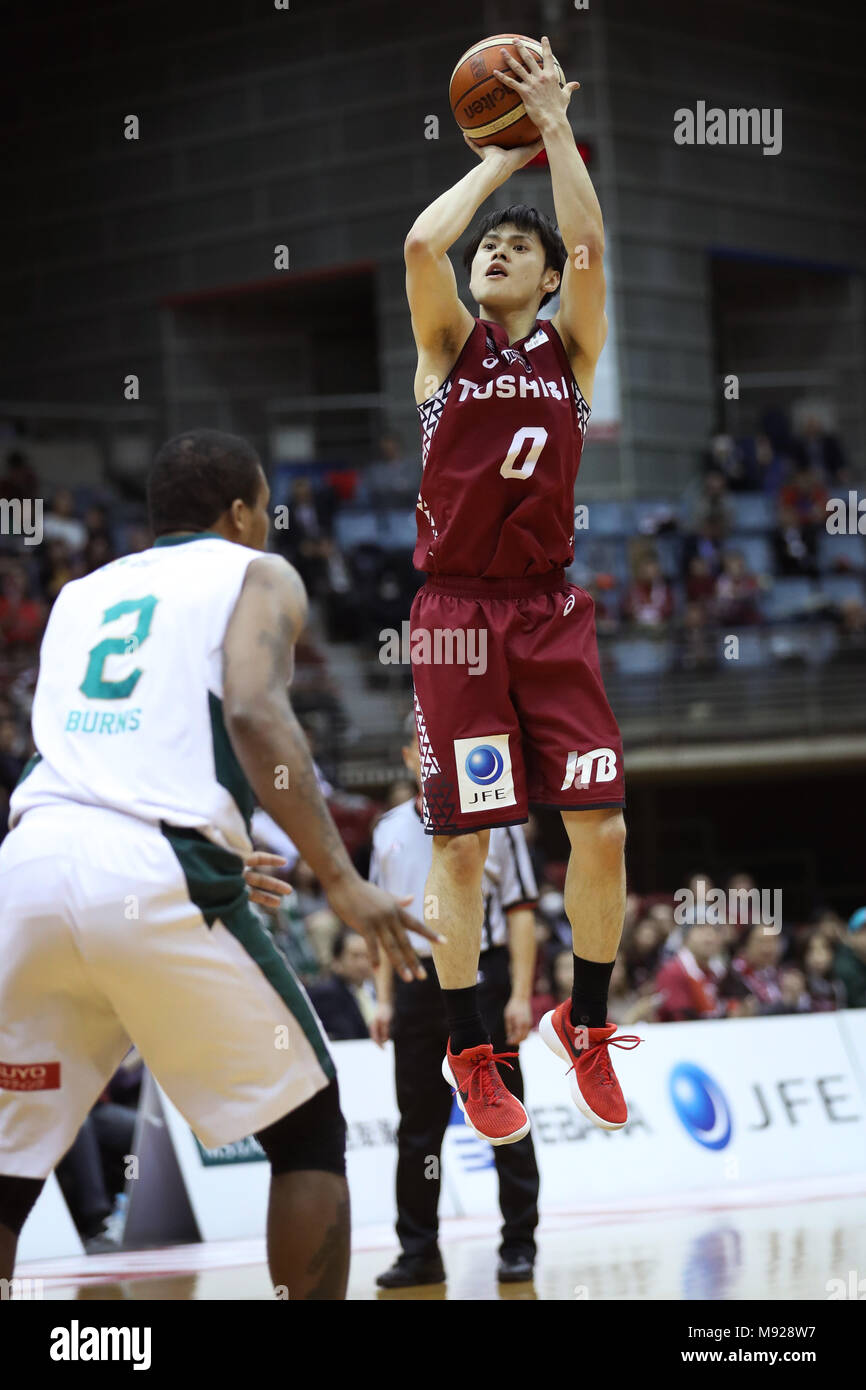 Kawasaki, Kanagawa, Japan. 9th Mar, 2018. (R-L) Yuma Fujii (Brave ...