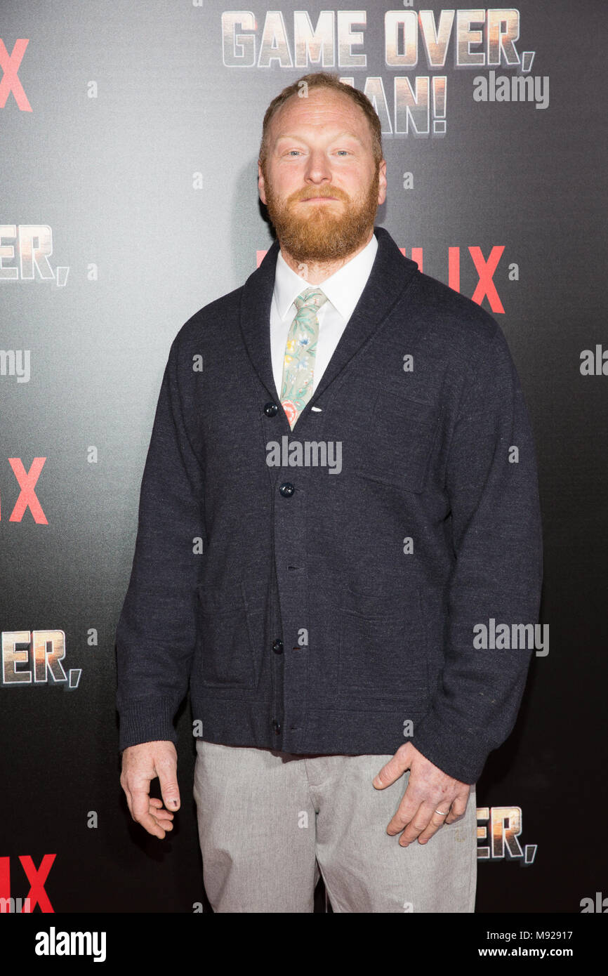 Los Angeles, Ca, USA. 21st Mar, 2018. Mac Brandt at the Netflix Los Angeles Premiere of Game ...