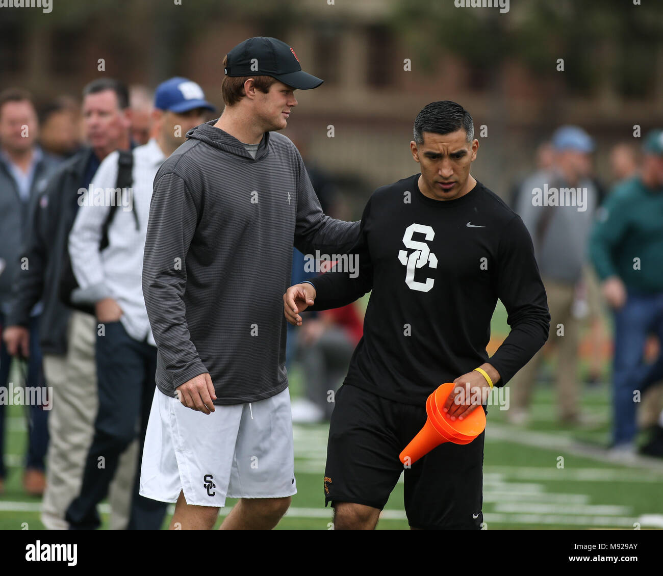 Southern California quarterback Sam Darnold during USC Pro Day ...