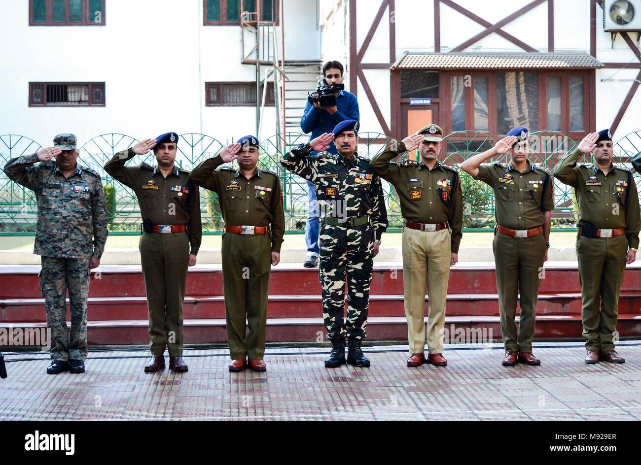 Indian Army Officer Saluting