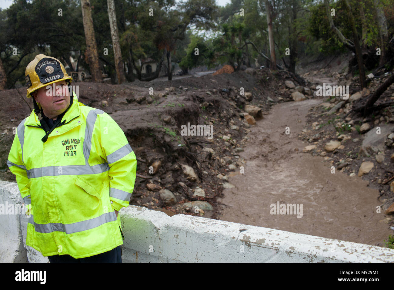Montecito, California, USA. 21st Mar, 2018. Santa Barbara County Fire ...