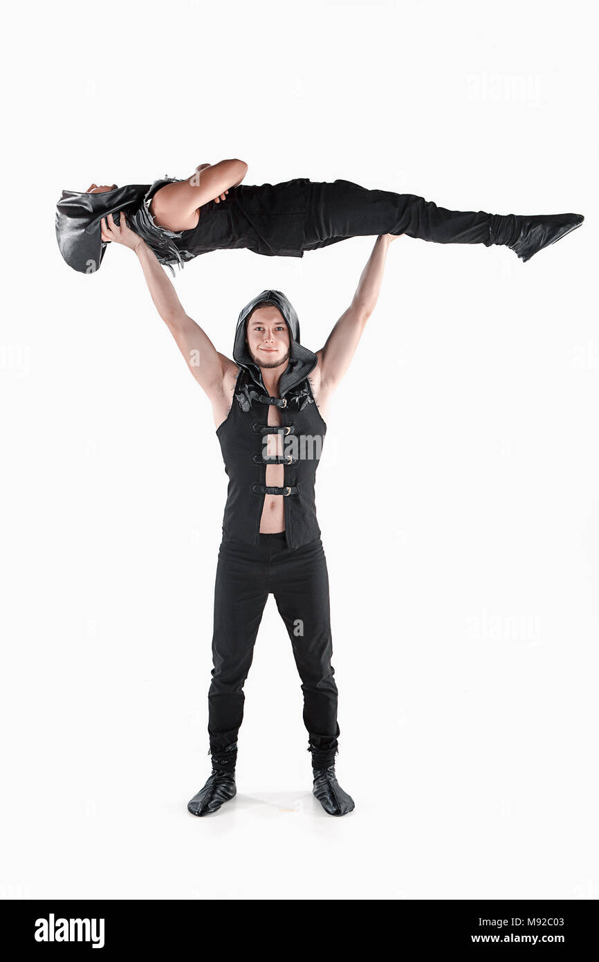 Gymnastic posture hi-res stock photography and images - Alamy