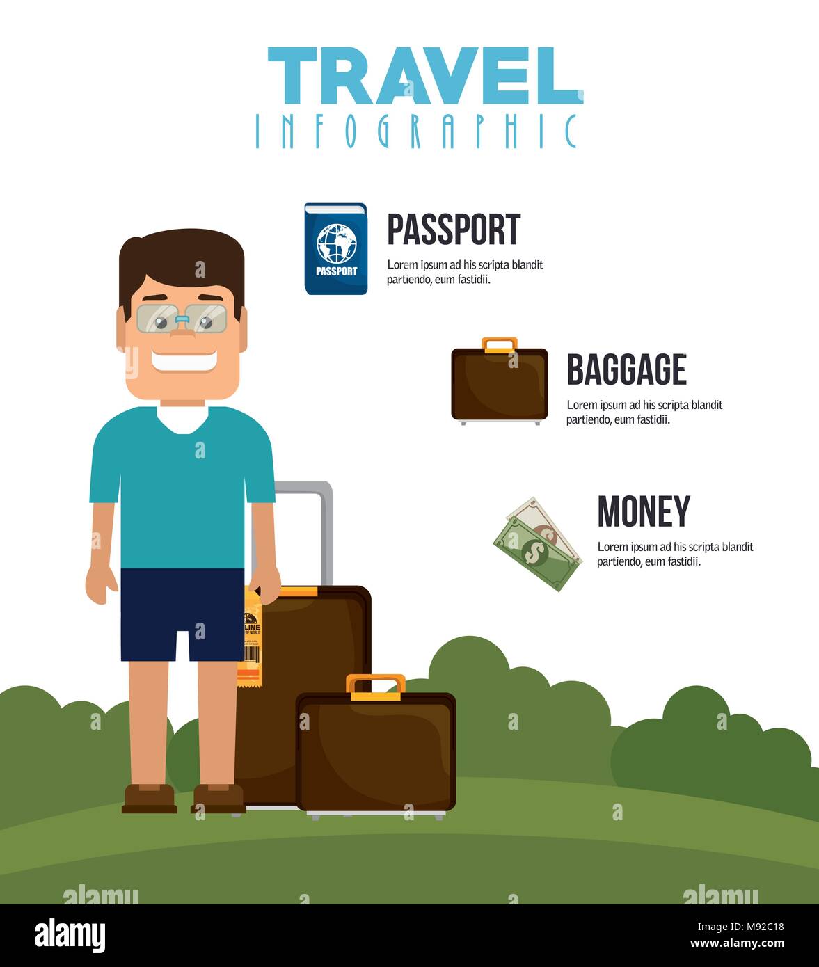 travel infographic design, vector illustration eps10 graphic Stock ...
