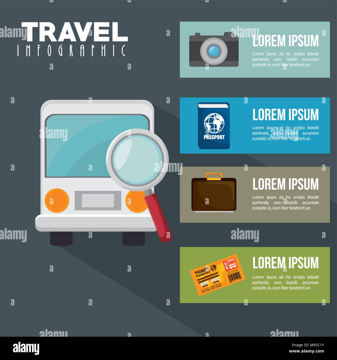 travel infographic design, vector illustration eps10 graphic Stock ...