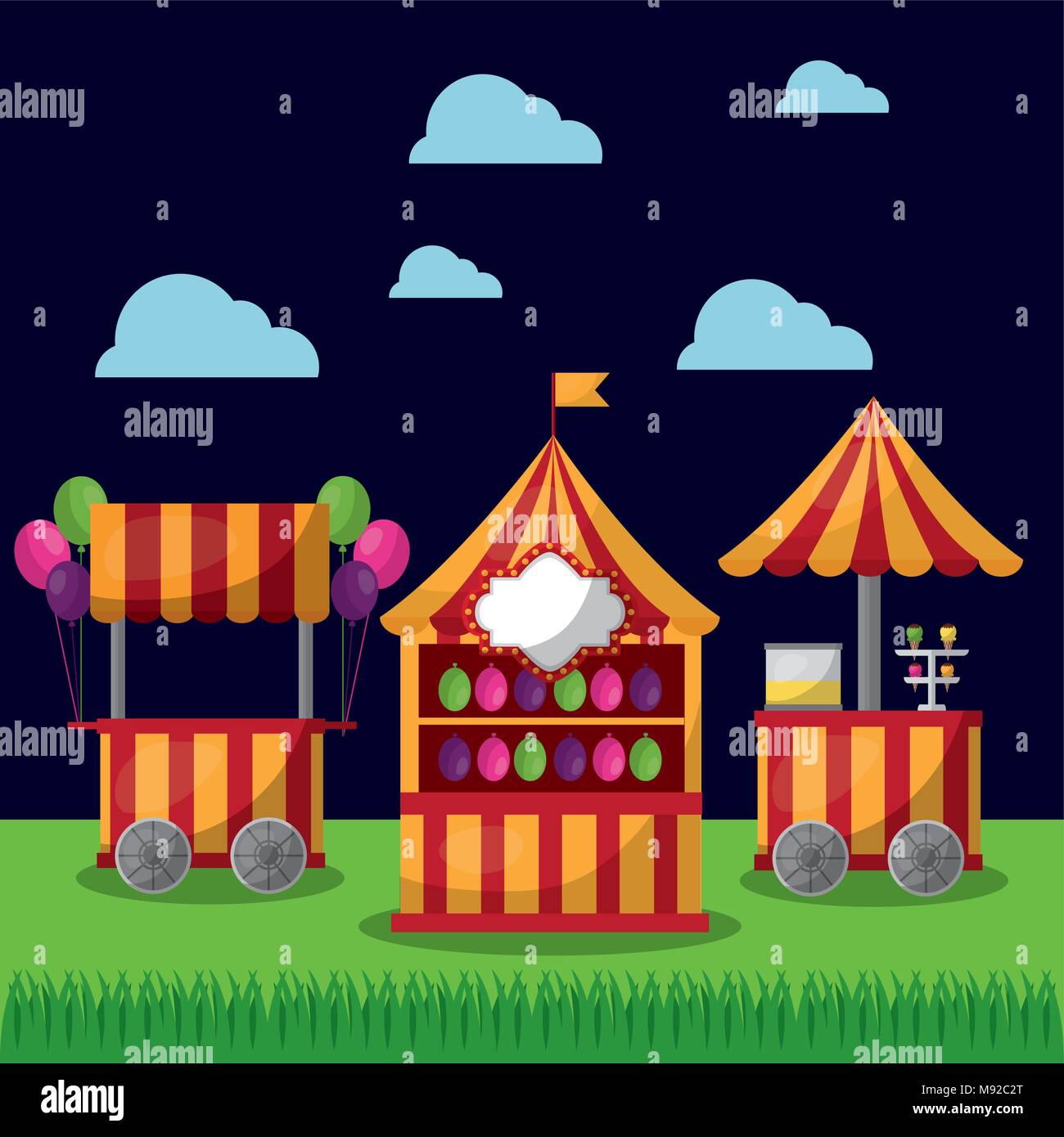 County fair booth Stock Vector Images - Alamy