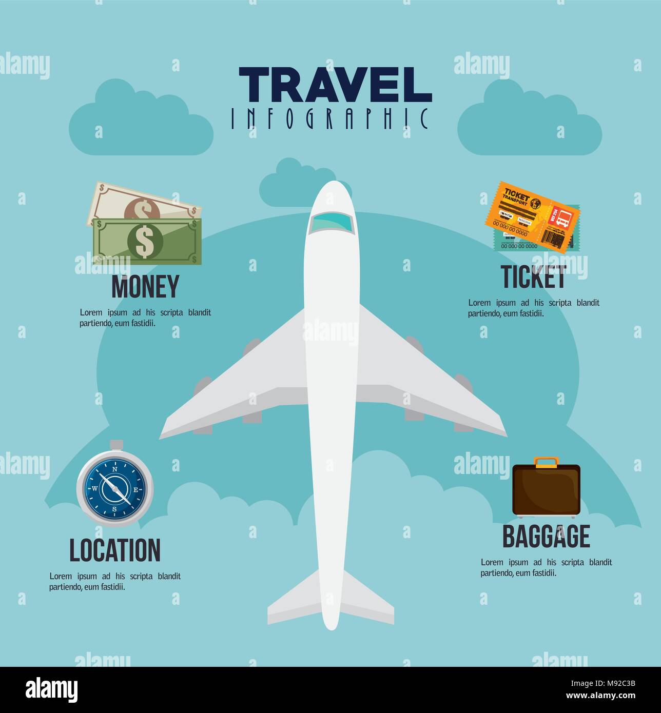 travel infographic design, vector illustration eps10 graphic Stock ...