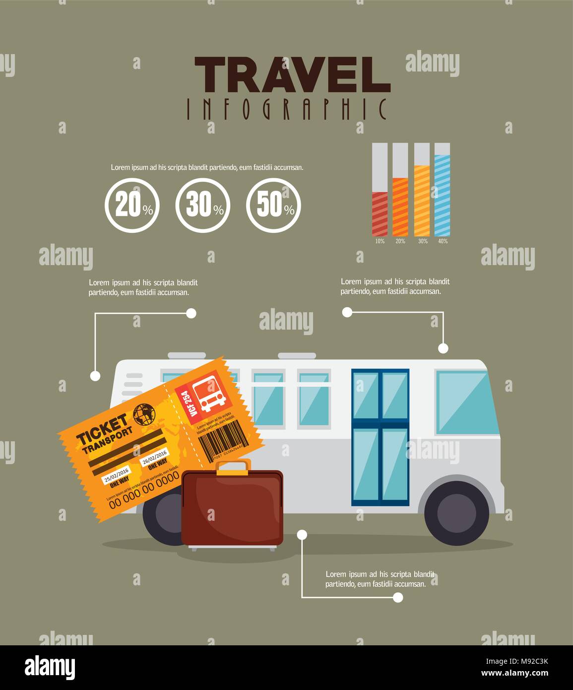 travel infographic design, vector illustration eps10 graphic Stock ...