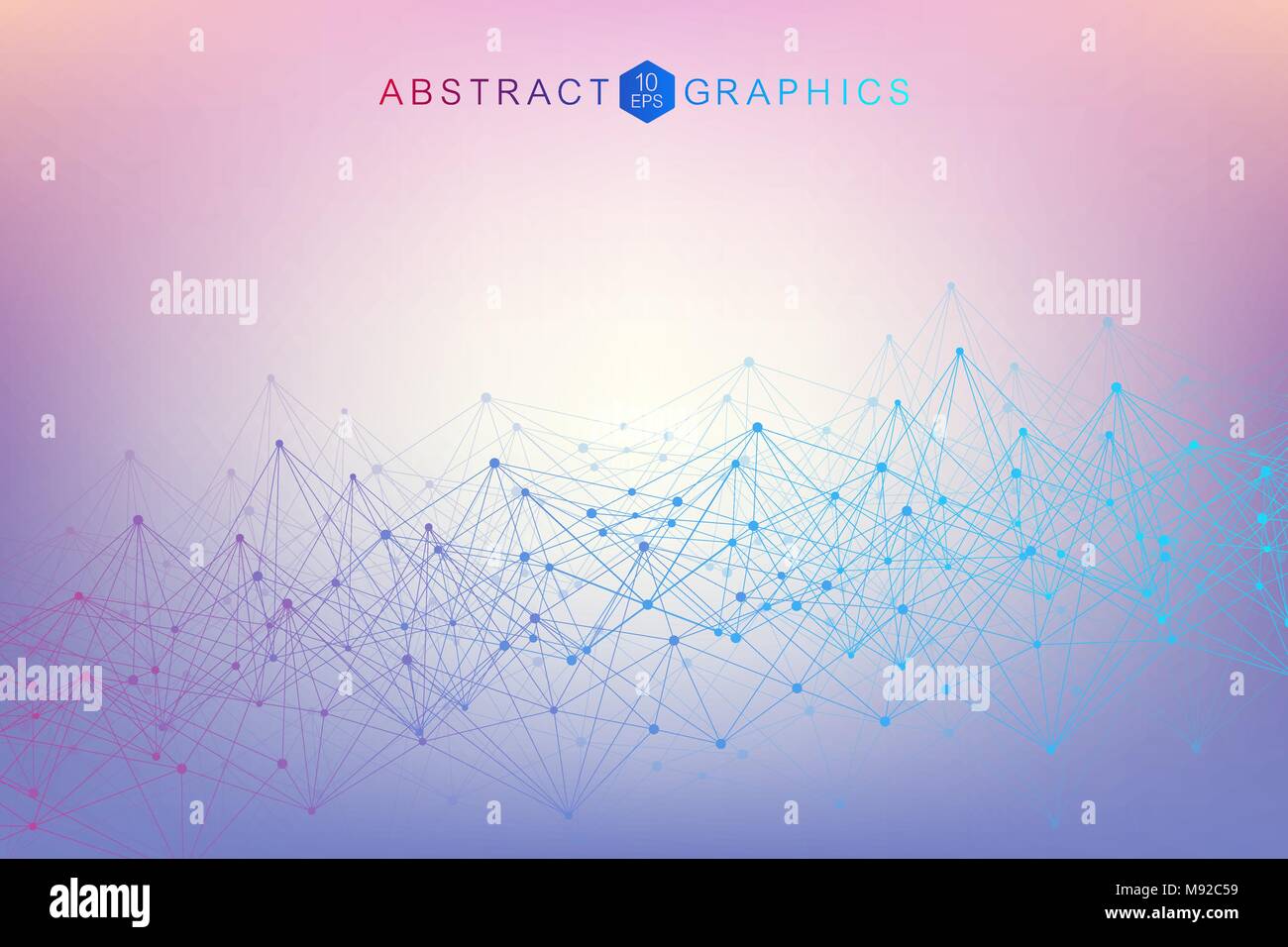 Big Data Visualization Background. Modern futuristic virtual abstract ...